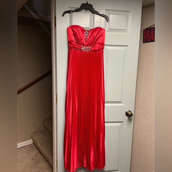 jcpenney | Dresses | Jc Pennys Red Long Formal Dress | Poshmark